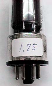 Measurement result of vacuum tube description (current value of plate).